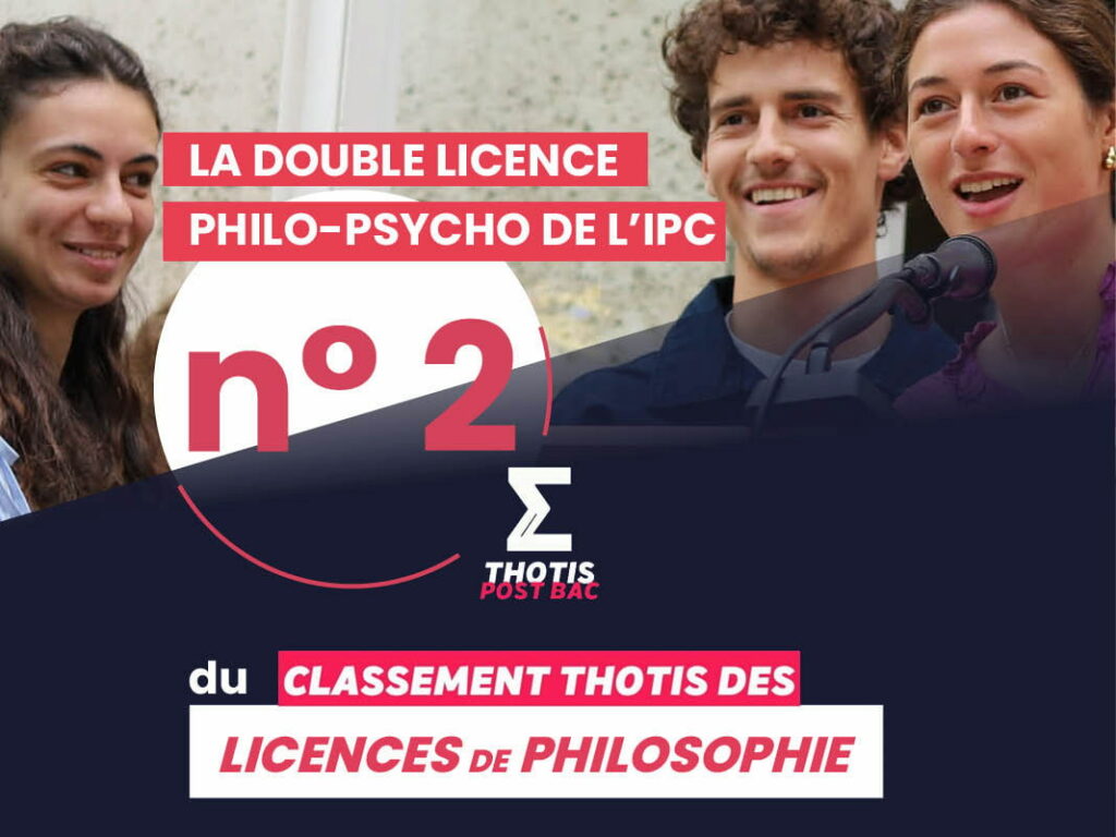L'IPC n°2 du classement Thotis des licences de philosophie - IPC Paris